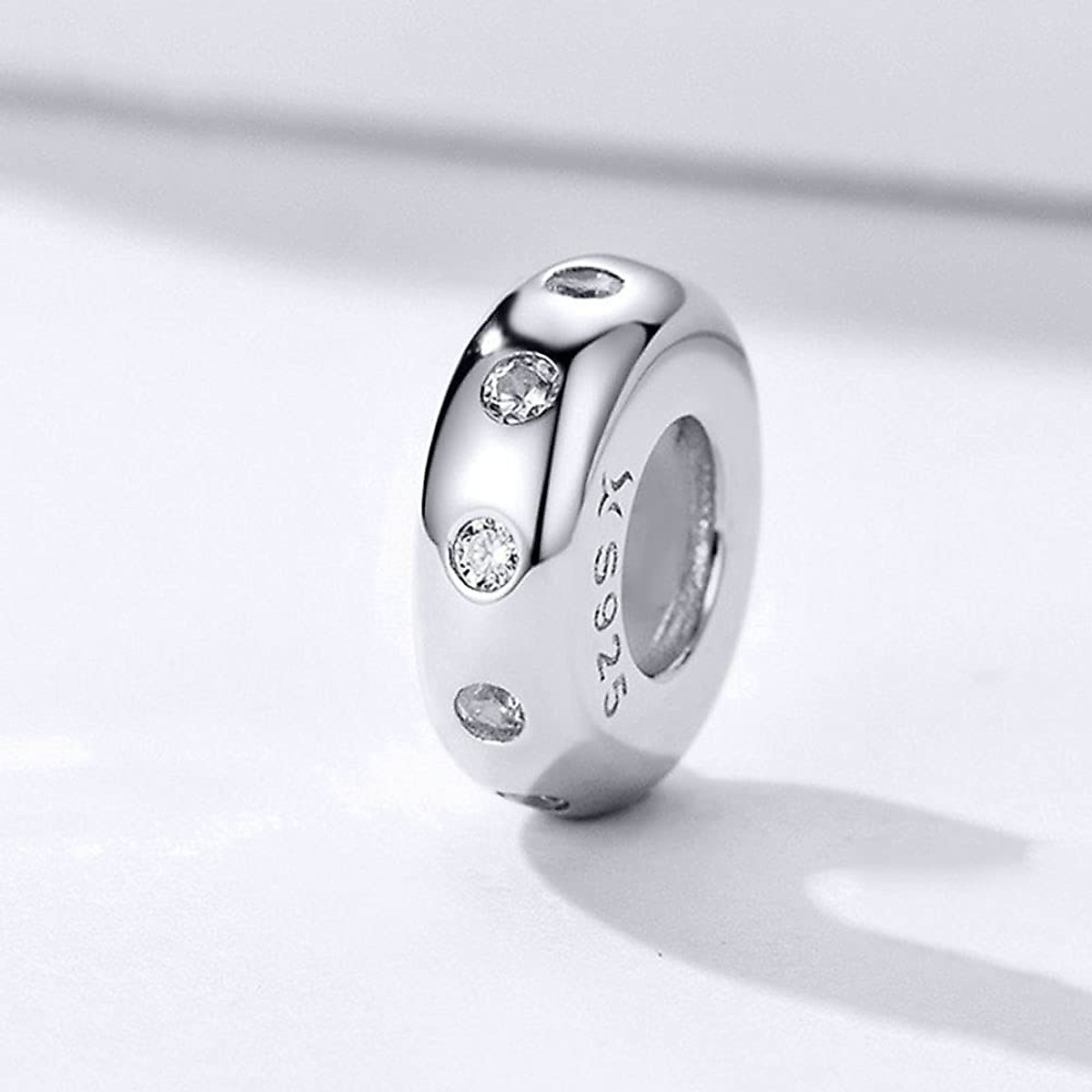 925 Sterling Silver Clip Charm Stopper Charm Lock Charm Spacer Charm Anniversary Charm for Pandora Charms Bracelet