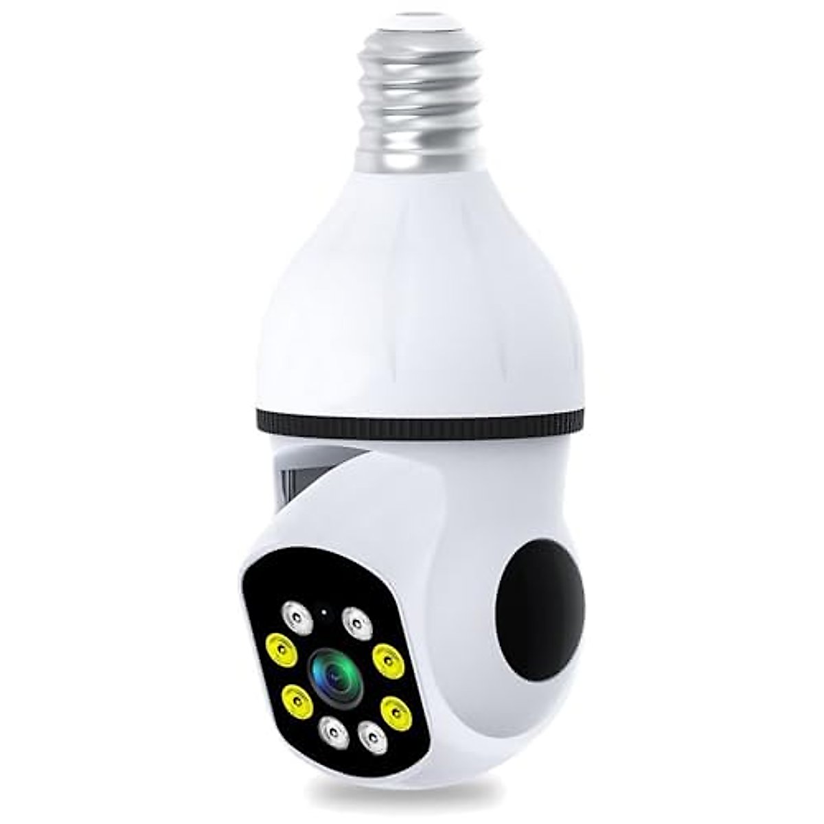 SXBCyan Wireless WiFi Light Bulb Camera,Security Camera for Home Surveillance,Spotlight E27 360 Degree Panoramic Wireless Security IP Camera (Size : 2mp Camera)