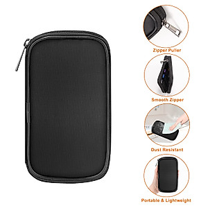 BALAPERI Fireproof Flash Drive Case(Case Only), Water Resistant USB Storage Case, Soft Material USB Flash Drive Holder, Portable Electronic Organizer Bag for USB Flash Drive,Thumb Drive,Memory Stick