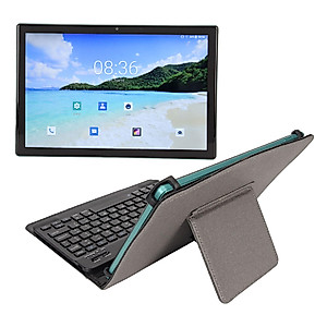 10.1in LCD 8GB 256GB Tablet, 5G WiFi 4G LTE, Dual Camera, Office Tablet with Keyboard Mouse, Case, 100‑240V (US Plug)