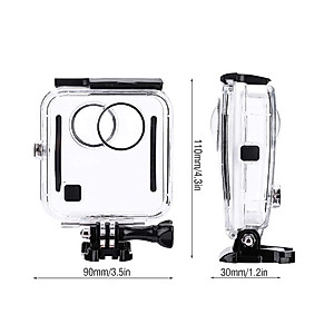 Waterproof Housing Case, 45M Underwater Protective Diving Case Housing Shell Replacement Cover for GoPro Fusion