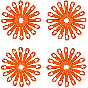 120pcs Replacement Plastic Blades Accessories for STIHL Polycut 2-2 FSA 45 Lawnmower Trimmer Grass Mowing Nylon Blades Garden Lawn Cutter