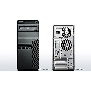 Lenovo ThinkCentre M82 Tower Flagship Business Desktop Computer (Intel Quad-Core i5 3.2GHz, 8GB RAM, 2TB HDD + 120GB SSD, DVD, VGA, DisplayPort, WiFi, Windows 10 Professional) (Renewed)