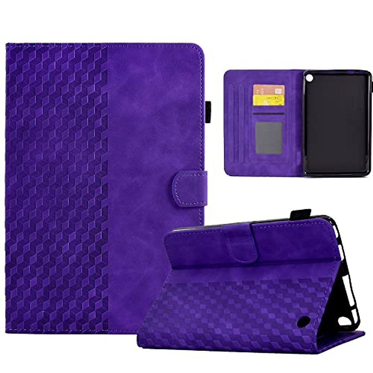 Tablet PC case Premium Leather Case Compatible with Kindle Fire 7 Tablet Case 2022 12th Generation Tablet,Smart Magnetic Flip Fold Stand Case Protective Case Cover with Auto Wake Sleep tablet PC cover