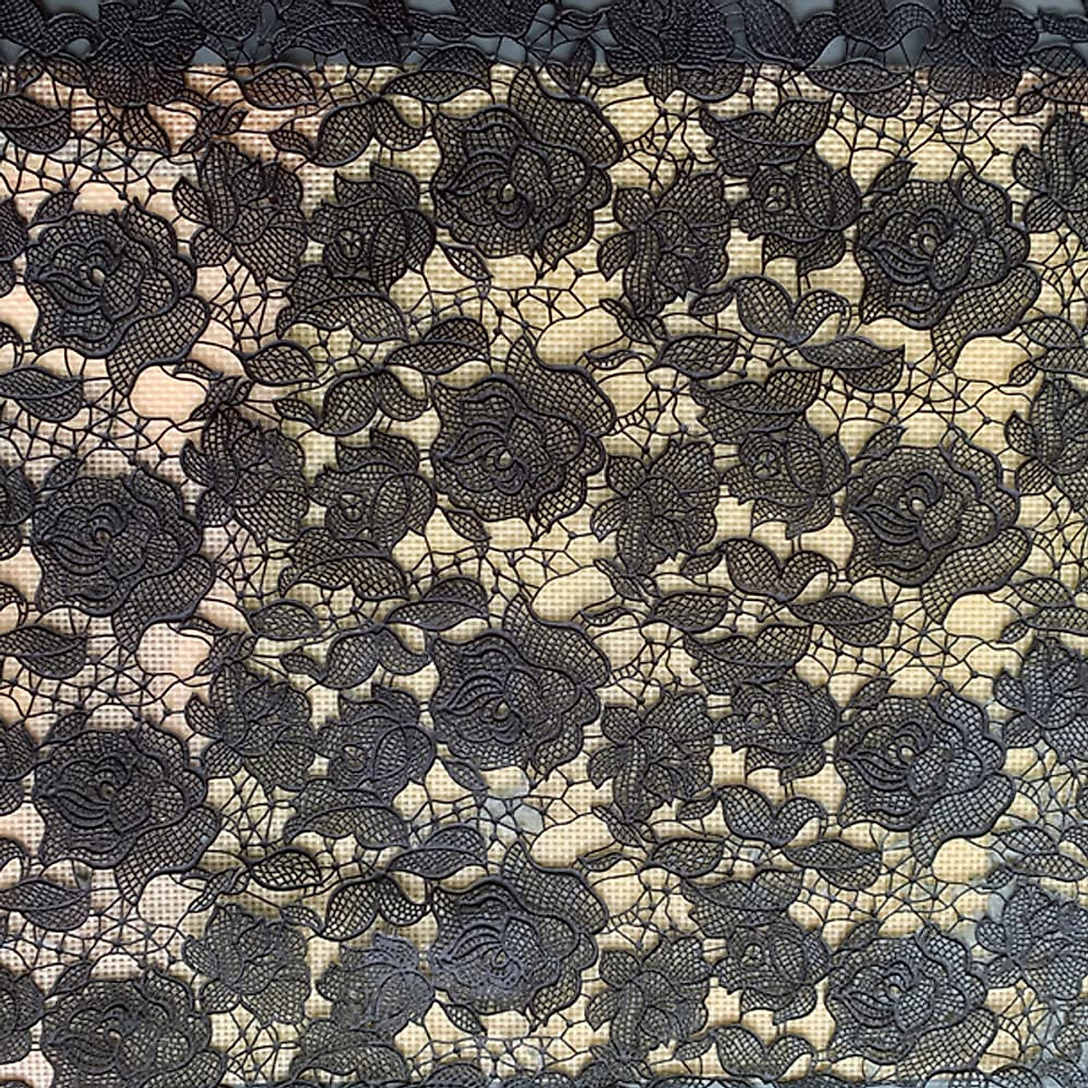 SUNHUKUS Fondant Impression Mats, Silicone Cake Lace Molds (Rose)