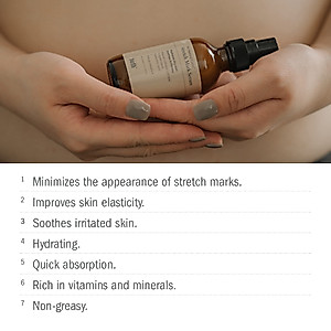 Birth Skincare Stretch Mark Serum for Pregnancy and Postpartum. Natural and safe for sensitive skin and all skin types. 𝐌𝐚𝐝𝐞 𝐢𝐧 𝐂𝐚𝐧𝐚𝐝𝐚, 2oz | 59 ml