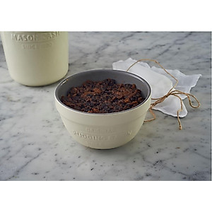 Mason Cash Innovative Kitchen All Purpose Bowl With Lid, off-white, 16 x 16 x 9 cm