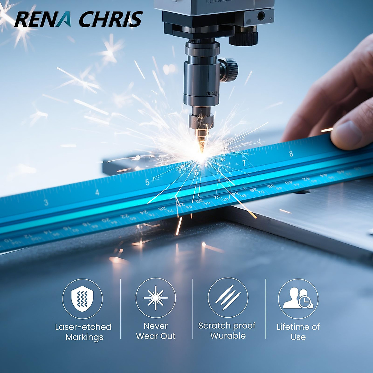 Architectural Scale Ruler, 12" Aluminum Architect Scale, Triangular Scale, Scale Ruler for Blueprint, Triangle Ruler, Drafting Ruler, Architect Ruler, Metal Scale Ruler, Architecture Ruler