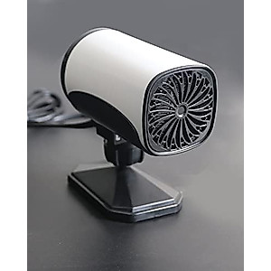 Portable Car Heater, Auto Heater Fan, Car Defogger, Fast Heating Quickly Defrost Defogger 12V 150W Auto Ceramic Heater Fan 3-Outlet Plug in Cig Lighter