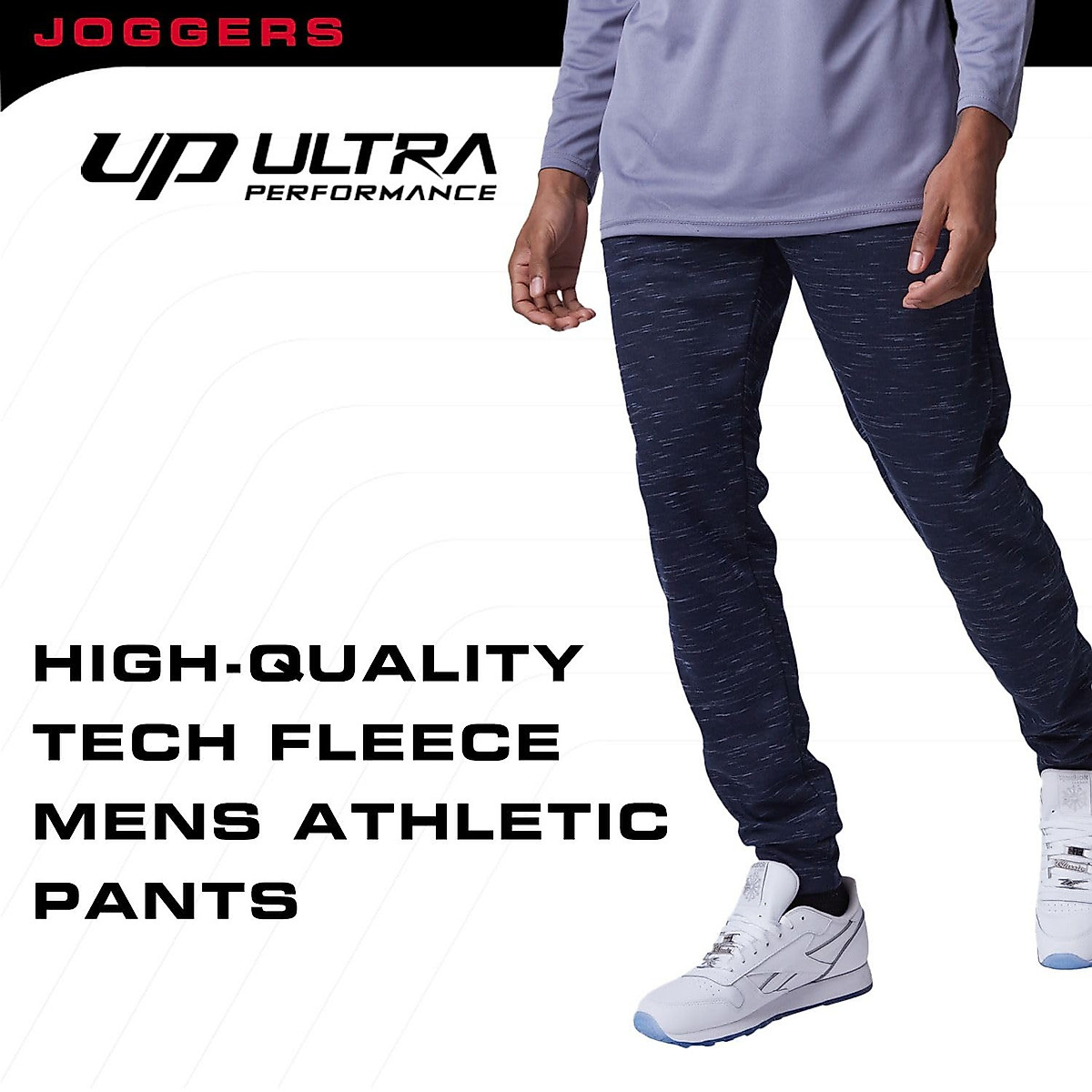 Ultra Performance 3 Pack Mens Joggers Mens Athletic Sweatpants with Pockets for Men, Small - 3X