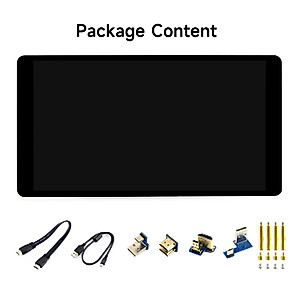 waveshare 5.5inch 2K Capacitive Touch LCD Display Compatible with Raspberry Pi 5/4B/3B+/Pi 3B/Zero 2w/Zero w and CM4 Supports Windows 11/10/8.1/8/7