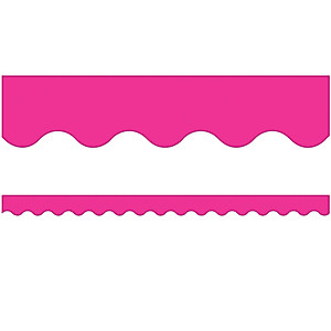 Teacher Created Resources Hot Pink Scalloped Border Trim (5582)