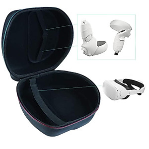 Esimen Carrying Case for Oculus Quest 2 VR Gaming Headset and Controllers Accessories Protective Bag (Black)