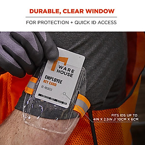 Ergodyne - 19951 Squids 3386HV High Visibility Arm Band ID/Badge Holder Hi-vis Orange