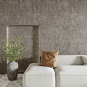 WESTICK Concrete Wallpaper for Walls Concrete Contact Paper for Countertops Waterproof Gray Wallpaper Peel and Stick Modern Industrial Wallpaper Cement Look Kitchen Cabinet Contact Paper 15.75" x 78"
