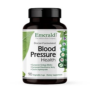 EMERALD LABS Blood Pressure Health - Made with Hawthorn Berry, Ginkgo Biloba, Magnesium & More to Support Blood Pressure Levels in a Normal Range - 90 Vegetable Capsules