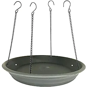 Bird Seed Catcher Tray Platform Feeder Hanging Tray Fits Most feeders Catches Most Falling Seed and Husk Great for Attracting Birds Outdoors, Backyard, Garden - Black