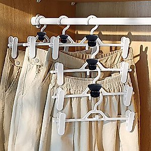 Hanger Hooks Premium Hanger Hooks Cascade Hangers Connector Hooks to Create Up to 5X More Closet Space Easy to Use Slip-Over Design for Pants Hangers, Children's Clothing Hangers, etc,A2-18PCS