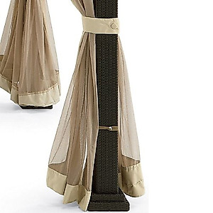 Garden Winds Cindy Crawford Wicker Gazebo Replacement Canopy Top Cover - RipLock 350