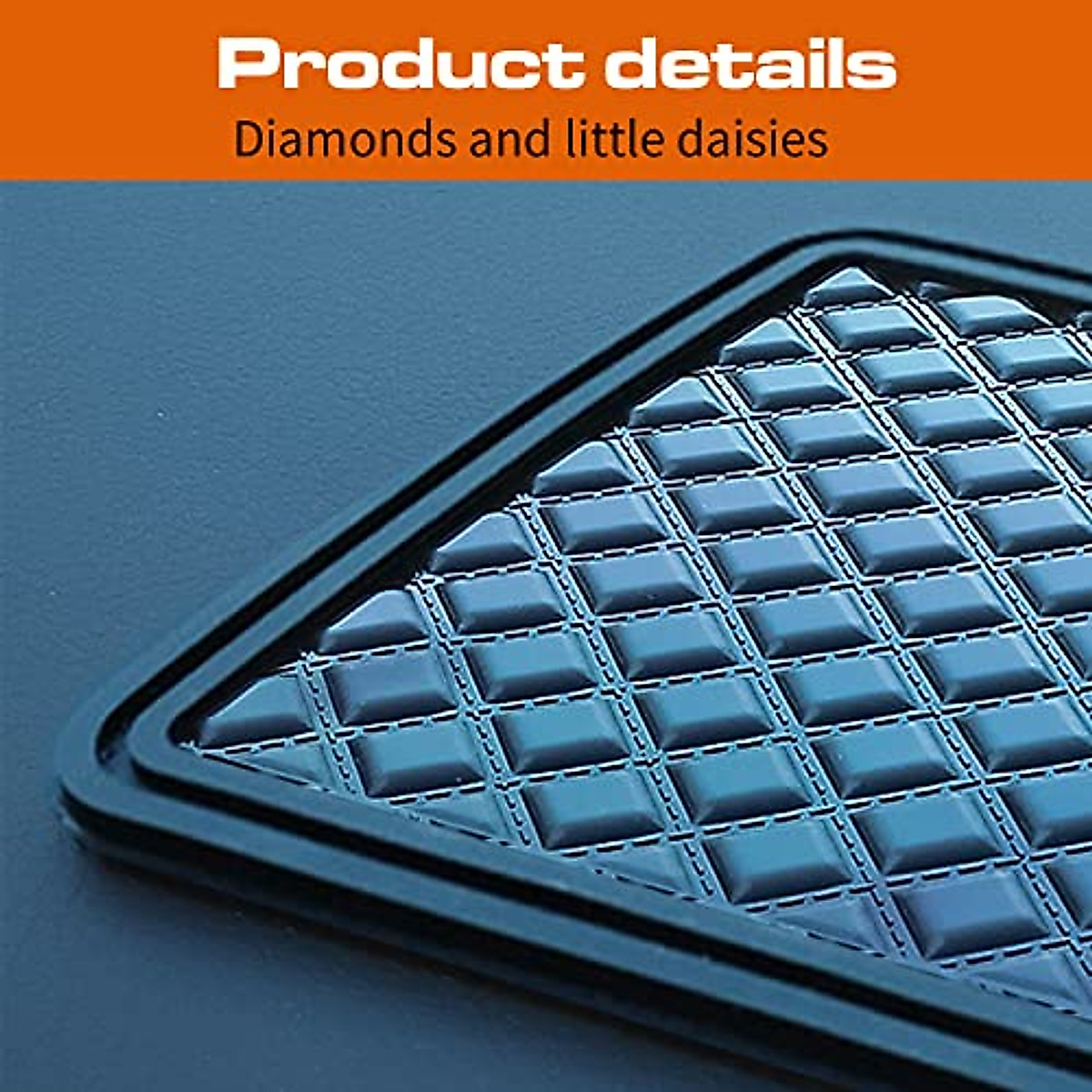 jeseny Pack-1 Car Dashboard Phone Anti-Slip Mat, 11.8In x 5.7In Adhesive Grip Pad, Fits for Radar Detector, Cell Phone, Keys, Glass, Mirrors, Metal, GPS, Coins Fixate Gel Pad, Washable (Black)