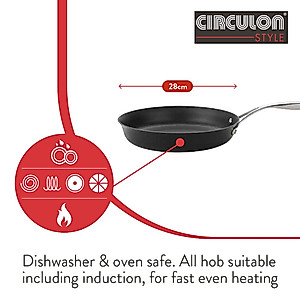 Circulon Style Hard Anodised Skillet, 28cm