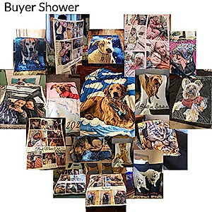 iBedding Personalized Birthday Gifts Custom Blanket Photo Blankets Using My Own Photos for Daughter,Son