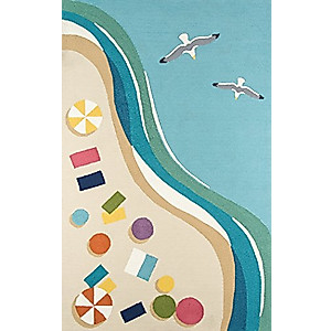 Momeni Rugs Veranda Collection Area Rug, 5' x 8', Blue