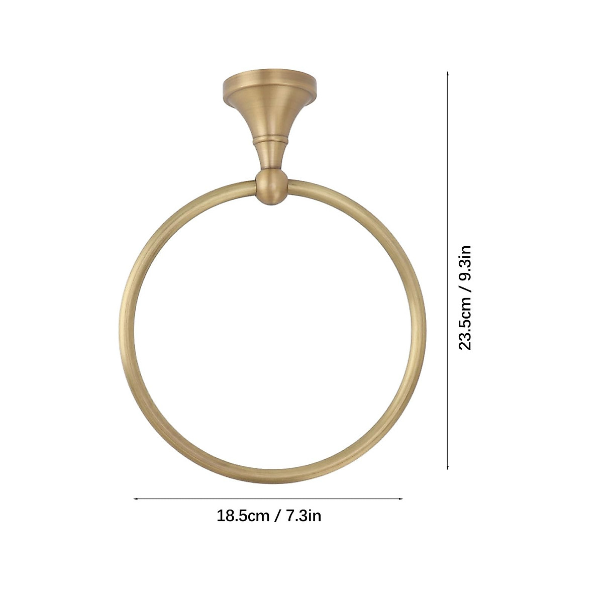 Fafeicy Towel for Bathroom, Kitchen Bath Towel Holder, Round Wall Mounted Hand Shower Towel Holder Rack for Bathroom (960830)