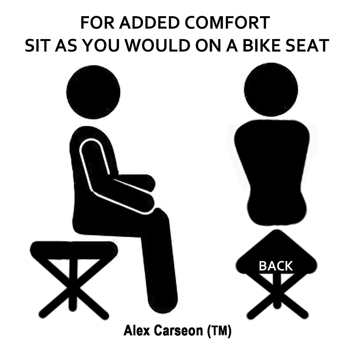 Folding Stool by Alex Carseon, Small, Lightweight, Portable seat. Foldable Tripod Camp Chair for Camping, Fishing, Travel, Parks, Photography, Outdoor Concerts, Soccer Games, Sports Events, Gardening