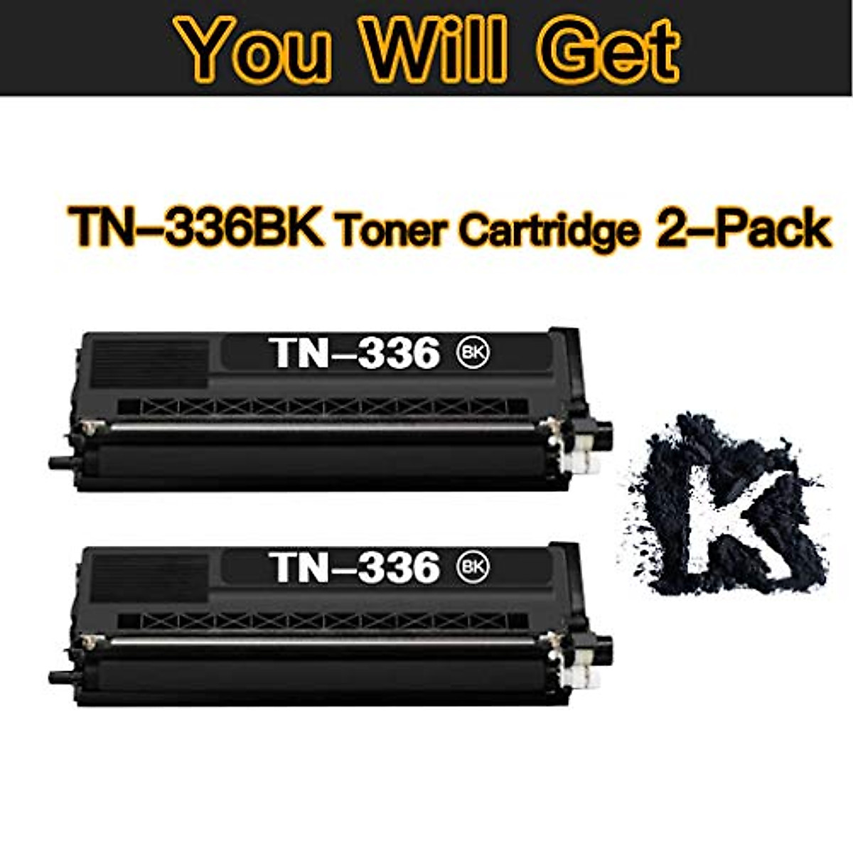 Etechwork Compatible Toner Cartridges Replacement for TN336 TN331 TN-336BK TN-331BK Toners use with Brother HL-L8250CDN HL-L8350CDW HL-L8350CDWT MFC-L8850CDW MFC-L8600CDW Printer (Black, 2-Pack)