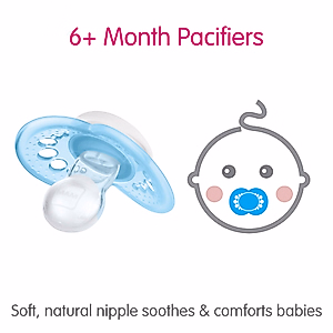 MAM Original Matte Baby Pacifier, Nipple Shape Helps Promote Healthy Oral Development, Sterilizer Case, 2 Pack, 6-16 Months, Boy,2 Count (Pack of 1)