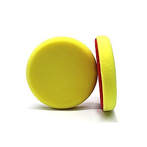 Maxshine 5” Hook & Loop Flat Polishing Foam Pad - DA and Rotary Polisher Compatible, Scientifically Designed Polishing Pad for Seamless Contouring