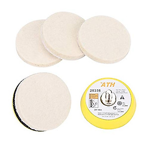 Glass Polishing Kit Scratch Removal Set 34 Pcs Deep Scratch Remover Ceric Dioxide Abrasive Discs Polish Pad Felt for Windscreen and Glass