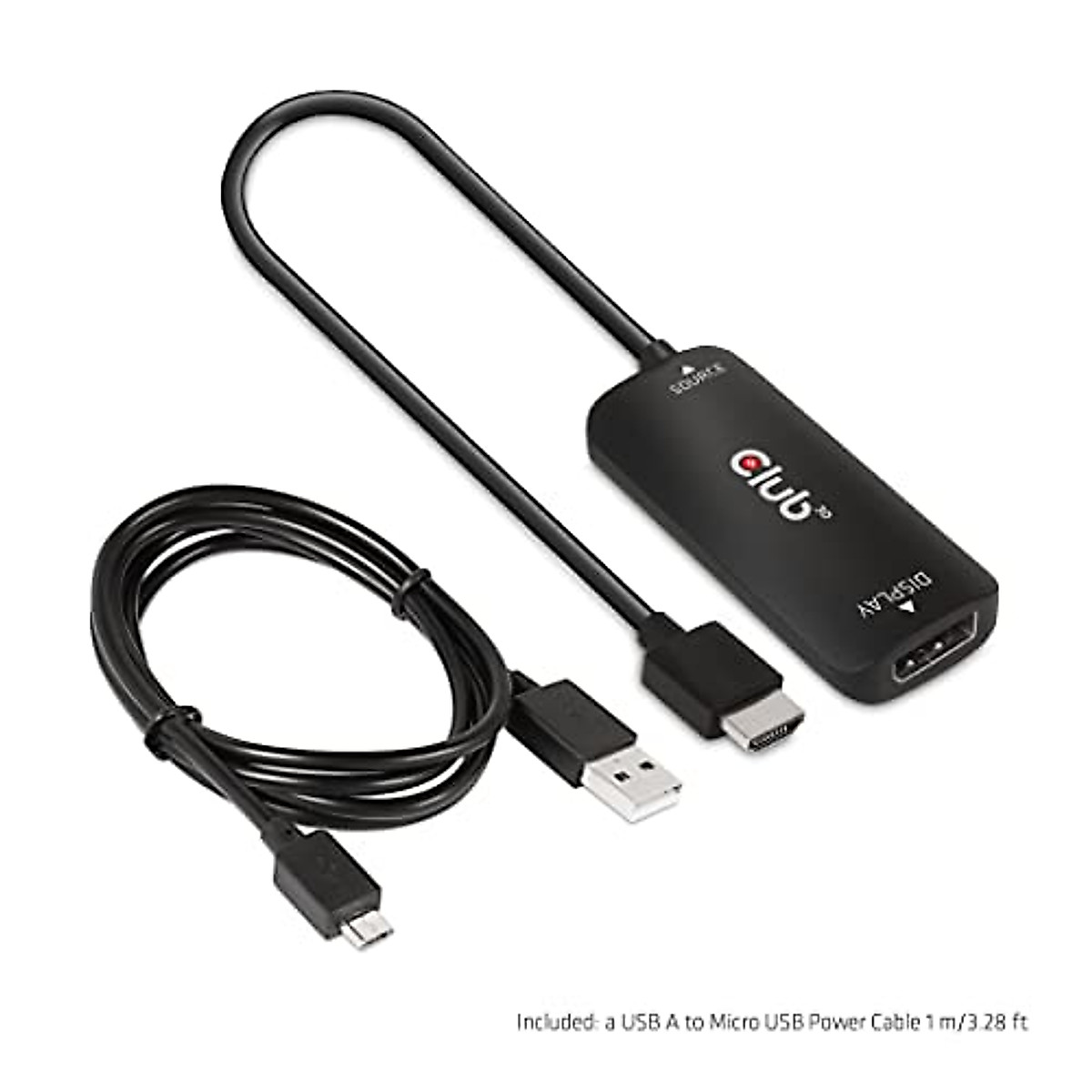 Club 3D CAC-1335 HDMI 2.1 to DisplayPort 1.4 4K120Hz or 8K30Hz M/F Active Adapter