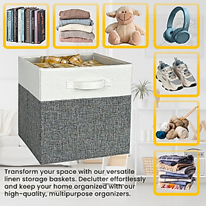 Clutter Mutter Open Storage Bins (White 13 inch)