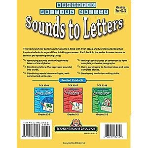 Building Writing Skills: Sounds to Letters: Sounds to Letters