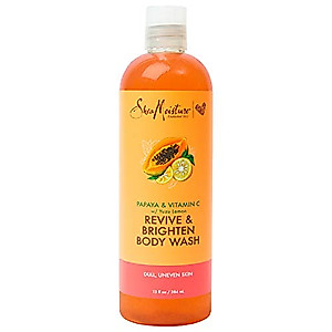 SheaMoisture Body Wash For Dull, Uneven Skin Papaya and Vitamin C Paraben Free Body Wash 13 Oz