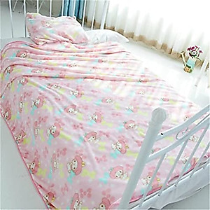 Cute Anime Melody Blanket Plush Throw Blanket Soft Bed Blankets Coral Fleece Blanket,150x200cm