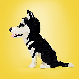 Uvini Building Blocks, 1900 Pieces, Bricks Husky, Dog Animal Toy, Interlocking Toy Building Blocks, for Kids & Teens, Non Toxic, Creative Thinking, 8.26x3.55x9.05 inches