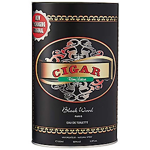 Remy Latour Cigar Black Wood Eau de Toilette Spray for Men, 3.3 Ounce
