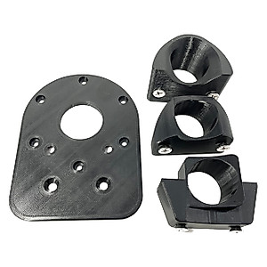 Sub-Base With Dust Collection Fittings for Bosch Colt 1.25-HP Trim Router (GKF125CEK) - Buried Cuts, Dadoes, Grooves, Edges, and More! (Threaded Bushing Hole) - Made in USA