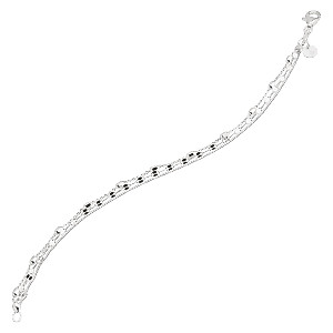 Silpada 'Figurati' Multi-Chain Beaded Bracelet in Sterling Silver