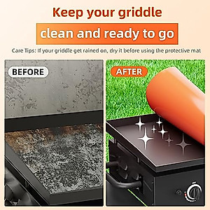 Silicone Griddle Cover for Blackstone 36 inch Griddle, 100% Food Grade Silicone Mat, Silicone Griddle Mat for Blackstone Flat Top Griddle, Griddle Protective Mat Cover, Outdoor Griddle Protector