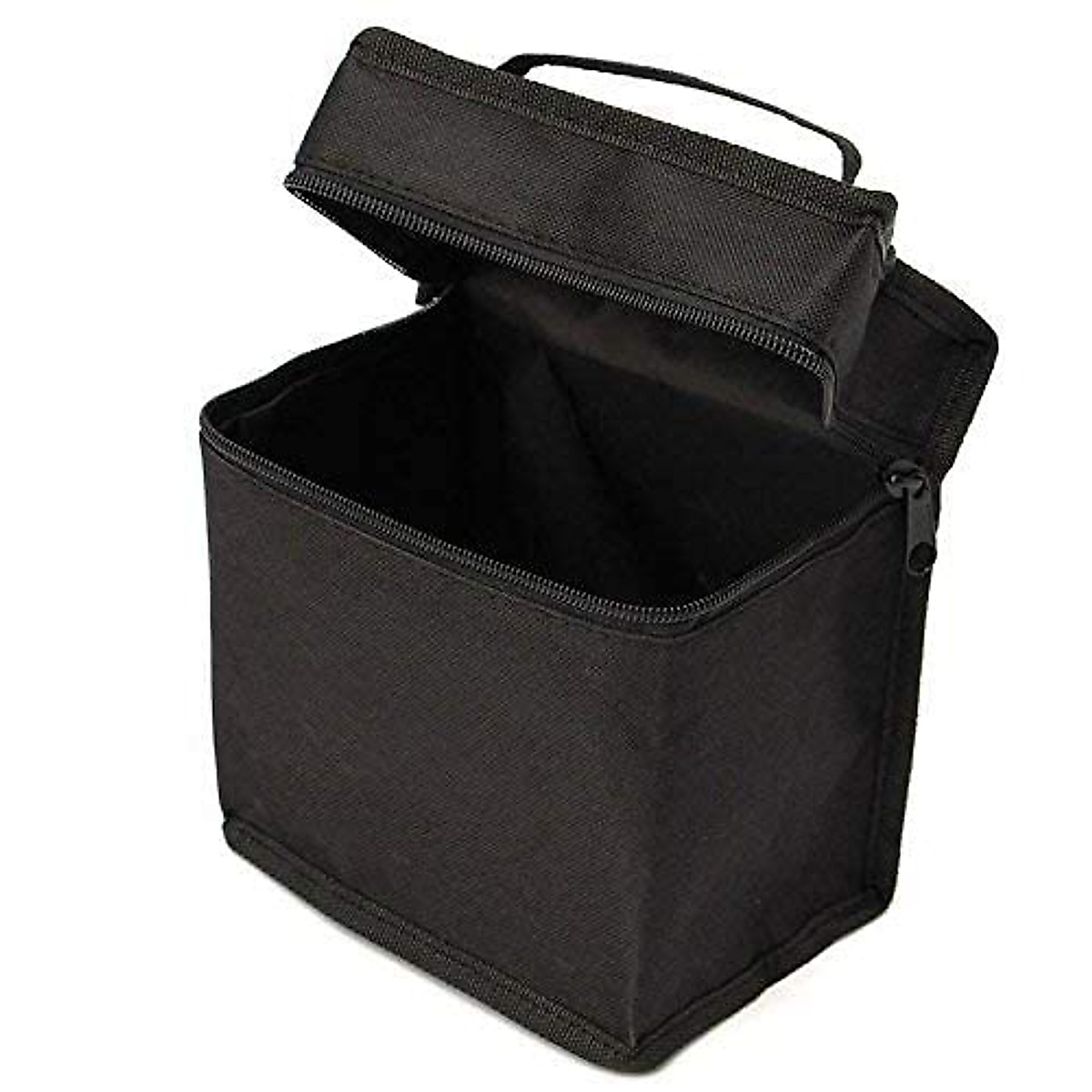Multifunction Large Capacity Black Folding Marker Pen Canvas Pencil Case Pen Storage Bag Can Hold 24-80 pcs Markers Pen (S and L)
