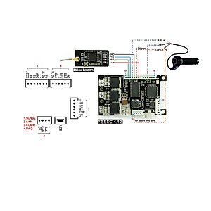 FLIPSKY V4 Version Wireless Bluetooth Module 2.4G for Electric Skateboard Based Upon The nrf51_esc Project Wireless DC 2V-12V 115200 baudrate for ESC Project