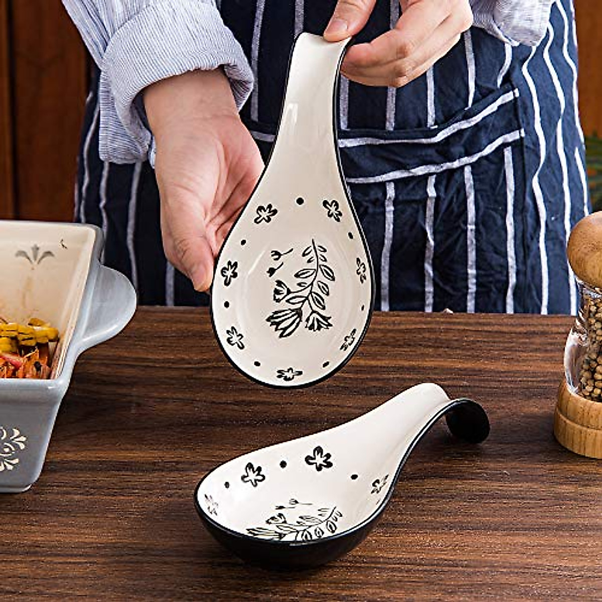 Wisenvoy Spoon Rest for Stove Top Spoon Rest for Kitchen Counter Spoon Rest