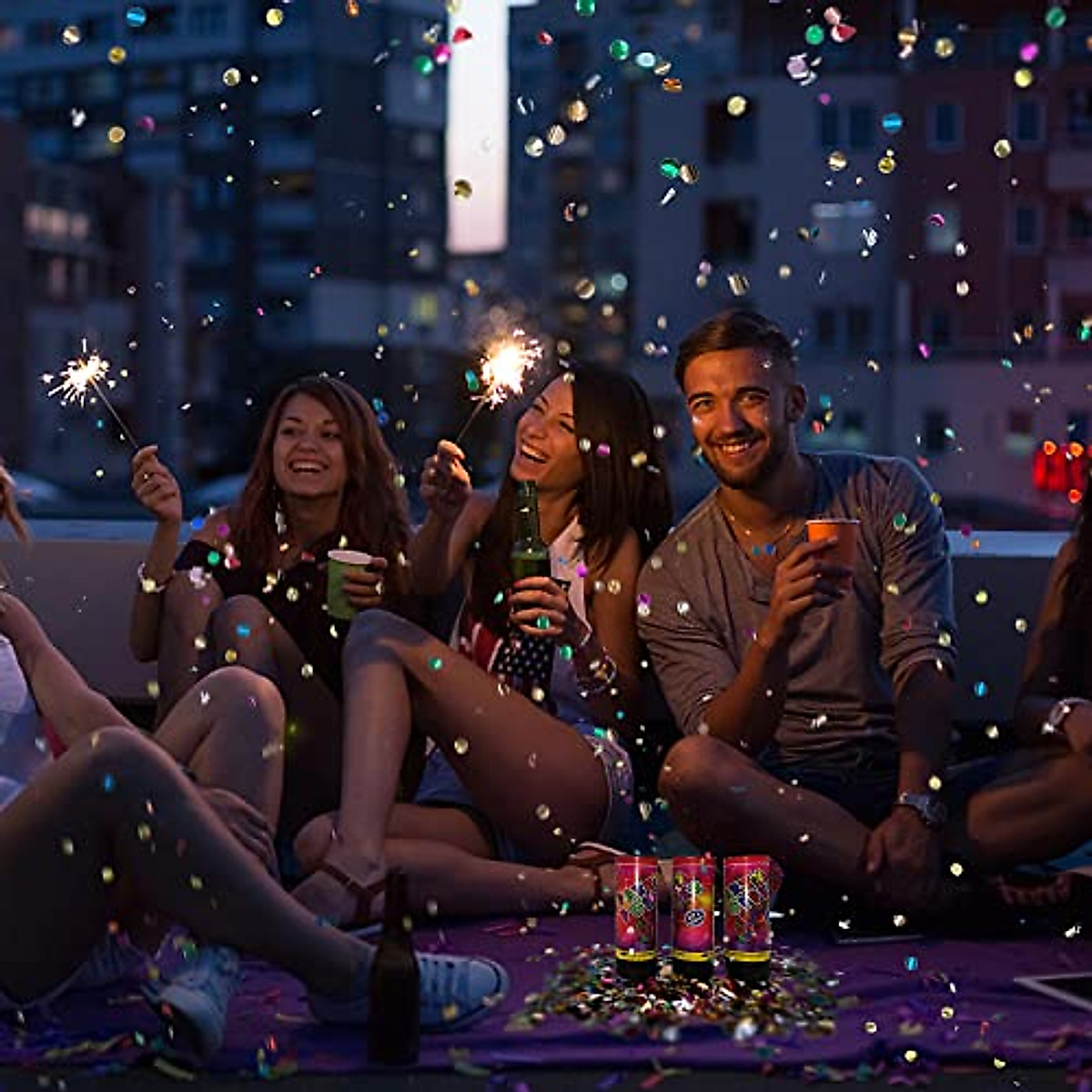 8 PCS Confetti Poppers Cannons for Wedding Birthday Graduation Baby Shower Fun Party Supplies Decorations and Favors