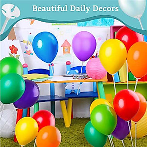 PP OPOUNT 35 Pieces Balloon Sticks, 12.6 inches Plastic Balloons Sticks, Balloon Holders for Anniversary, Wedding, Birthday, Party Decoration, Balloon Sticks with Base (Upgraded Version)