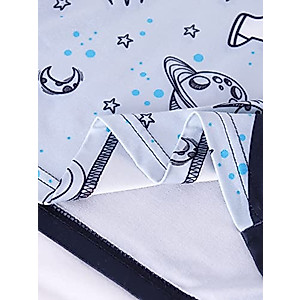 Vopawetty Boys Clothing Sets Athletic Short Sleeve T-Shirt and Shorts Outfit Set Flying Astronaut - 10 Years