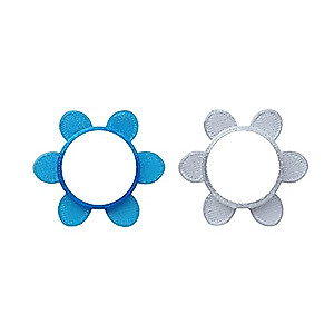 Plastic Covers for Freestyle Libre,Soft Plastic Covers Easy to Apply and Remove (Blue Translucent-Covers ONLY, 2pcs)